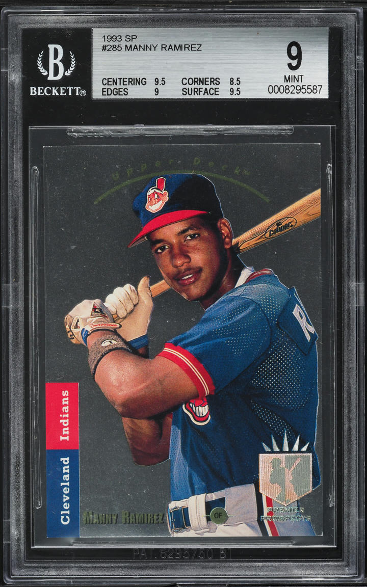 1993 SP Foil Manny Ramirez ROOKIE #285 BGS 9 MINT on Fanatics Collect