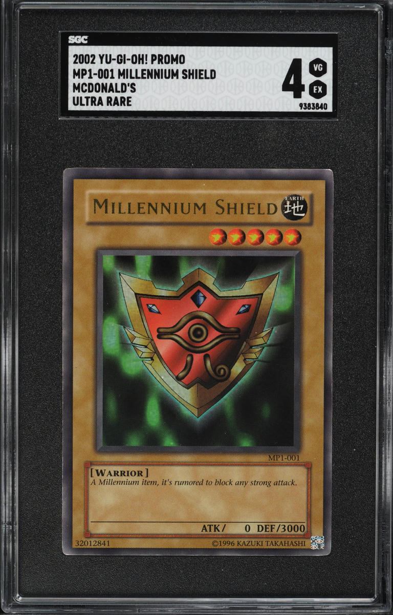 2002 Yu-Gi-Oh! McDonald's Promo Ultra Rare Millenium Shield #MP1-001 ...