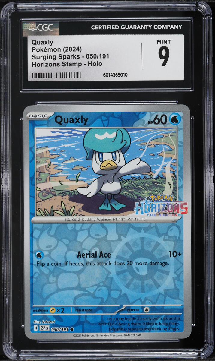 2024 Pokemon SV Surging Sparks Horizons Stamp Holo Quaxly #50 CGC 9 MINT on Fanatics Collect