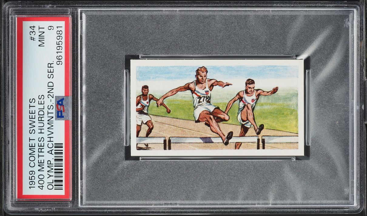 1959 Comet Sweets Olympic Achievements 2nd Serie Glenn Davis #34 PSA 9 ...