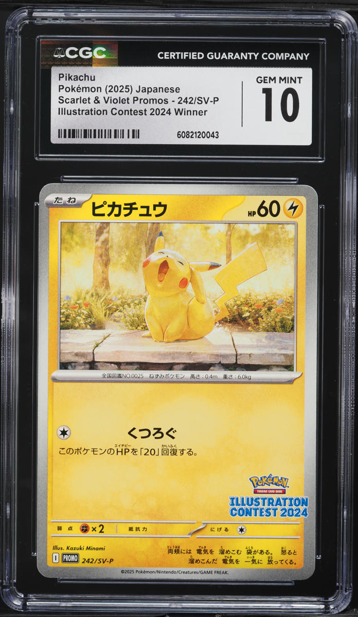 2025 Pokemon Japanese SV Promo Illustration Contest Winner Pikachu #242 ...