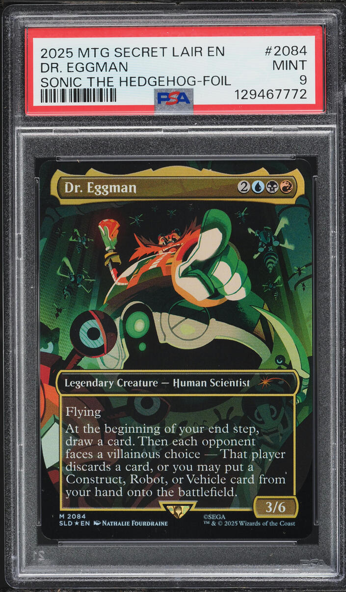 2025 Magic The Gathering MTG SLD Sonic The Hedgehog Foil Dr. Eggman ...