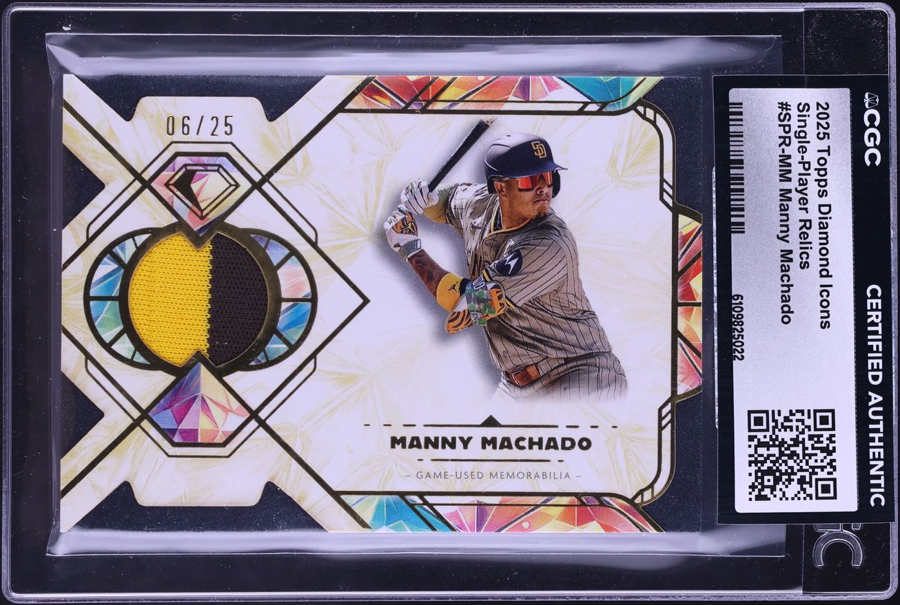 2025 Topps Diamond Icons Single-Player Manny Machado PATCH /25 #SPR-MM ...