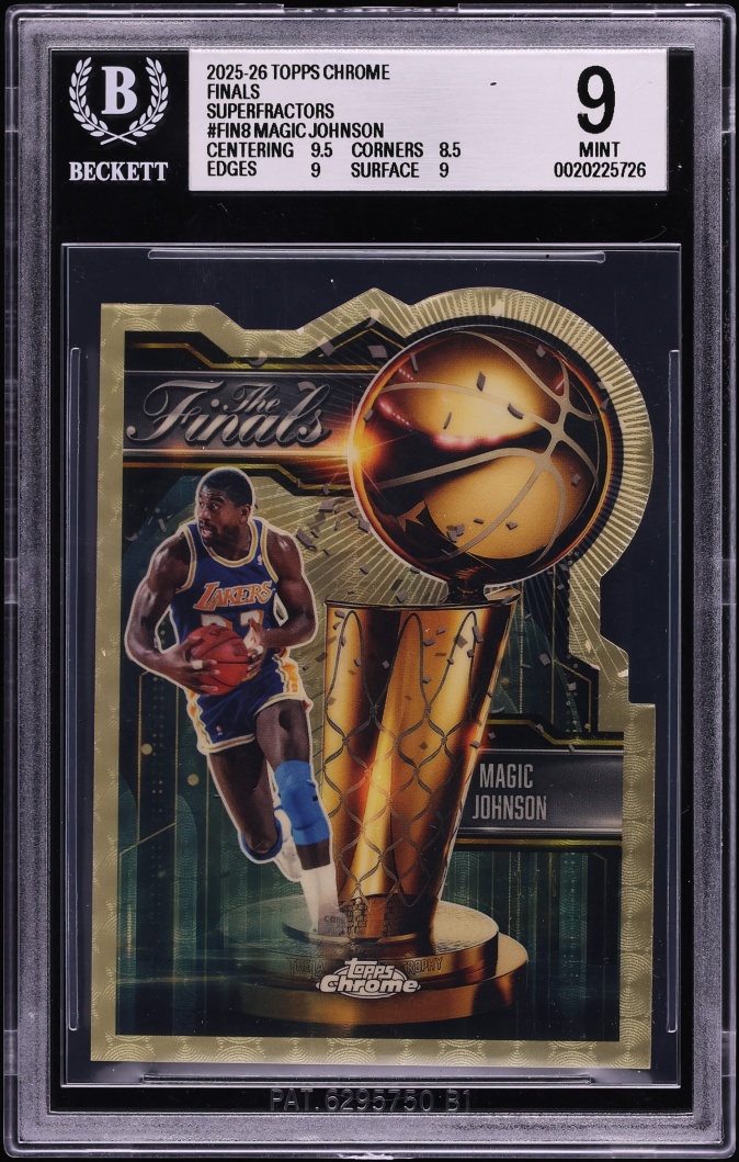 2025 Topps Chrome Finals Superfractor Magic Johnson 1/1 #FIN-8 BGS 9 ...