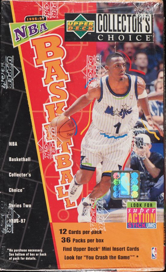 1996 Collector's Choice Basketball Series 2 Factory Sealed Hobby Box on ...