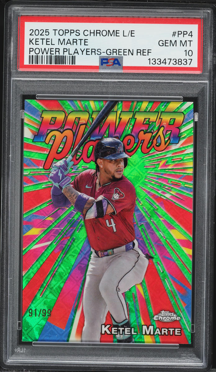 2025 Topps Chrome Logofractor Power Players Green Refractor Ketel Marte ...