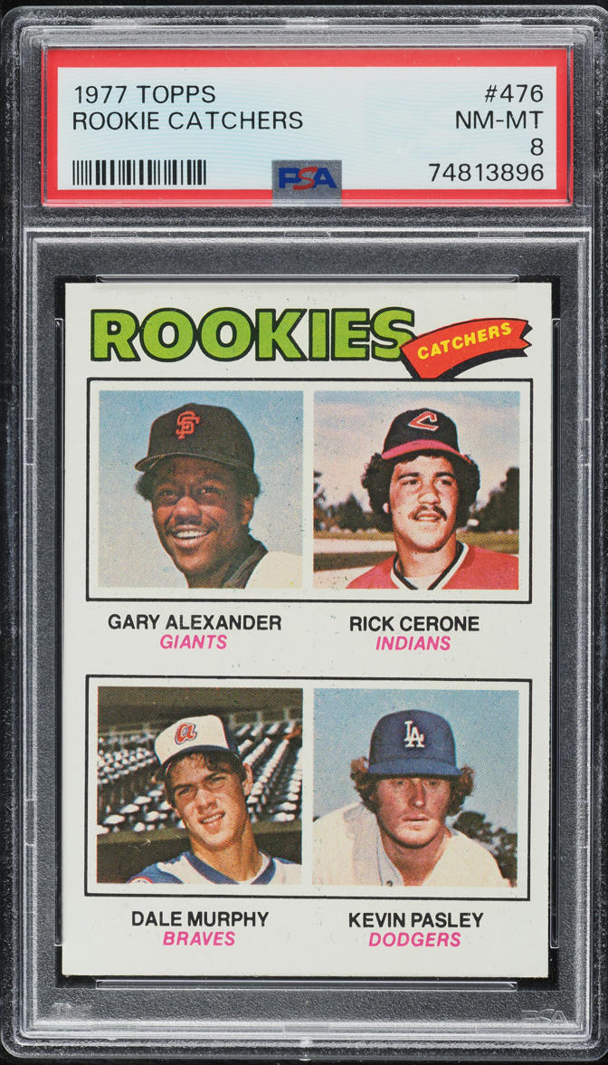 1977 Topps Dale Murphy ROOKIE #476 PSA 8 NM-MT on Fanatics Collect