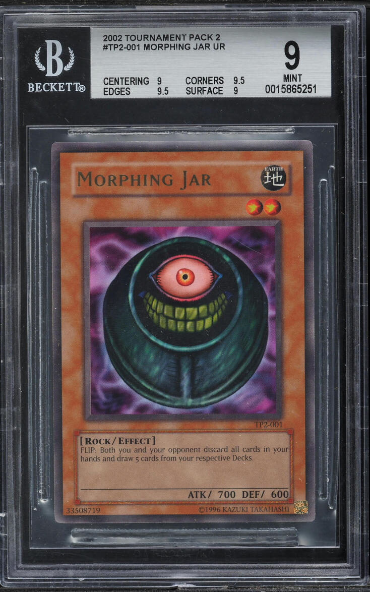2002 Yu-Gi-Oh Tournament Pack 2 Morphing Jar #TP2-001 BGS 9 MINT on Fanatics Collect
