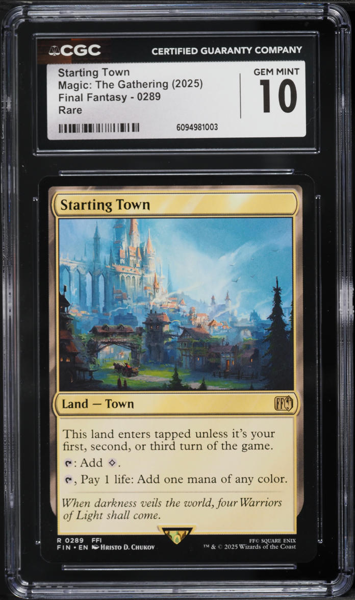 2025 Magic The Gathering MTG Final Fantasy Starting Town #0289 CGC 10 ...