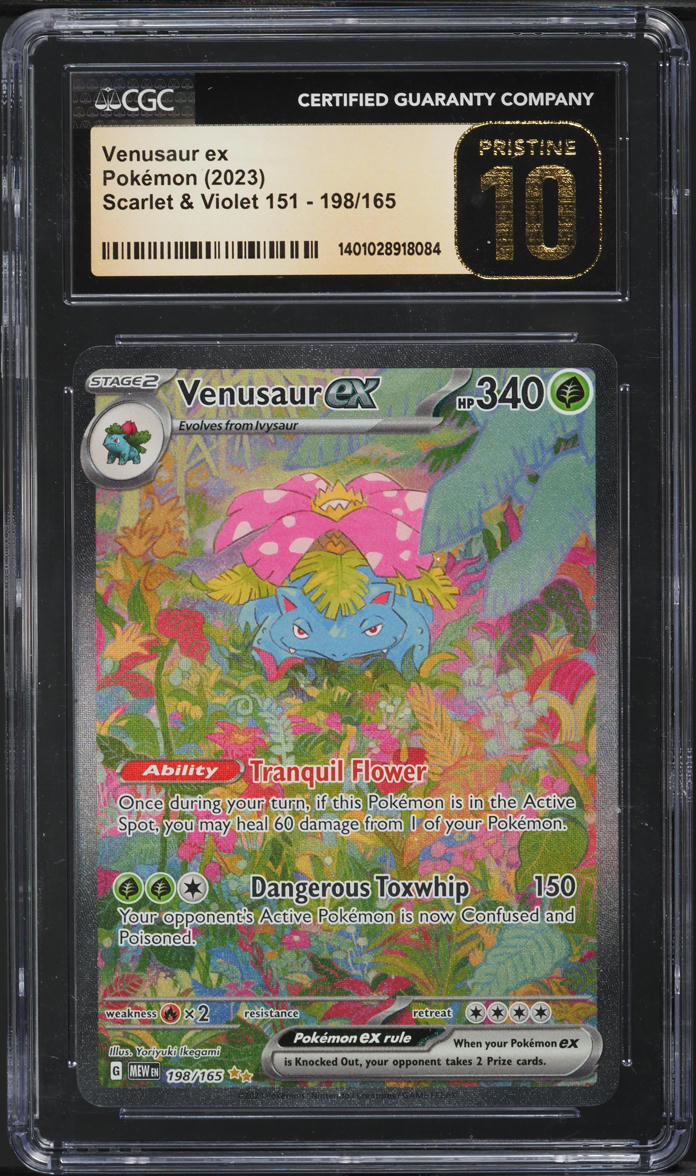 2025 Pokemon Scarlet & Violet 151 SIR Venusaur ex #198 CGC 10 PRISTINE ...