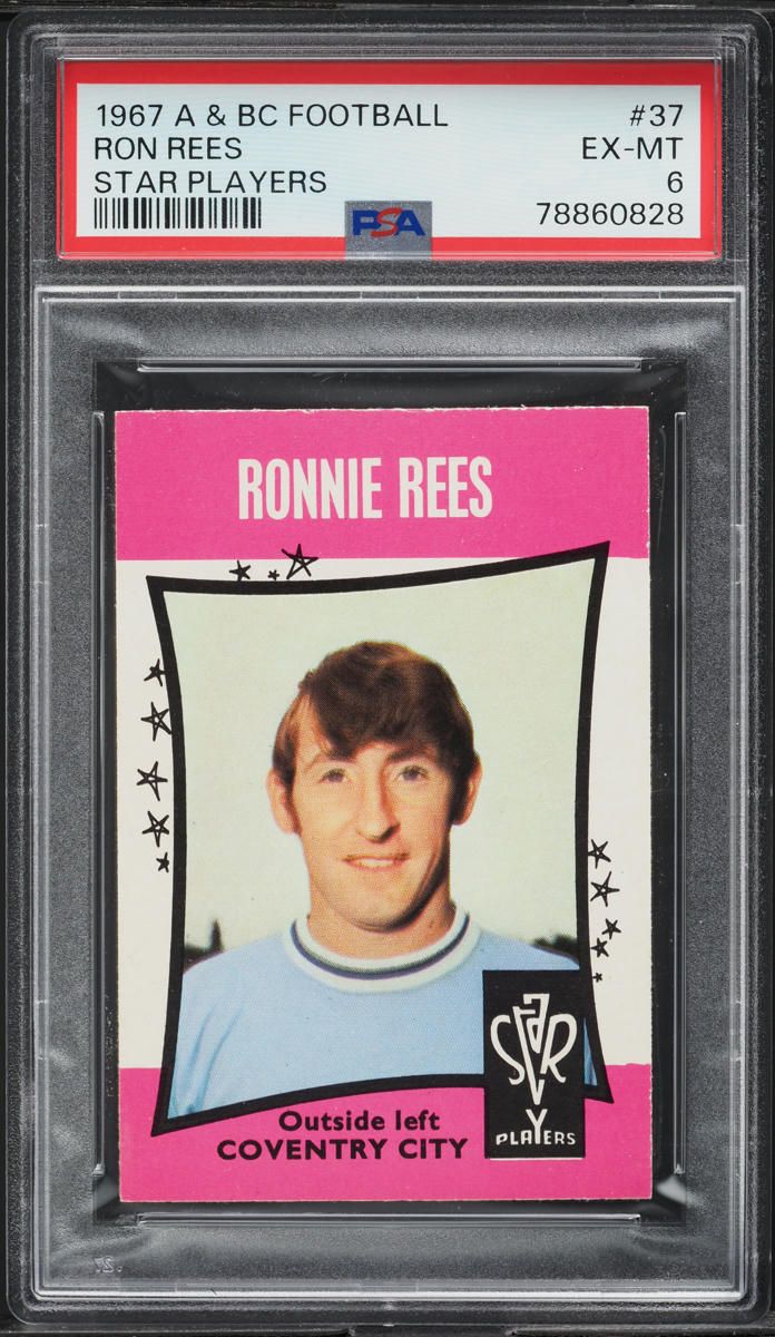 1967 A & Bc Football Star Players Ron Rees #37 PSA 6 EXMT on Fanatics ...