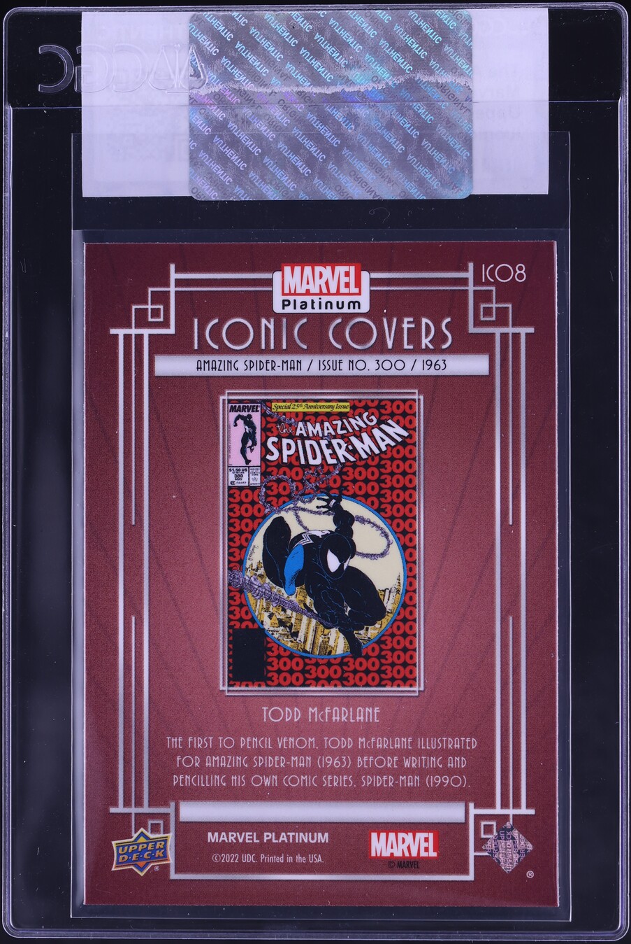 2024 UD Marvel Platinum Iconic Covers The Amazing Spider-Man #300 #IC08 ...