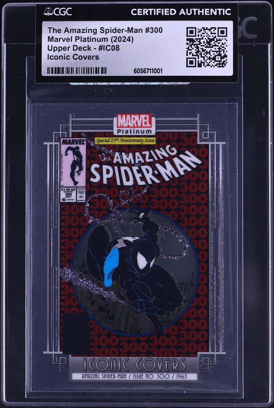 2024 UD Marvel Platinum Iconic Covers The Amazing Spider-Man #300 #IC08 ...
