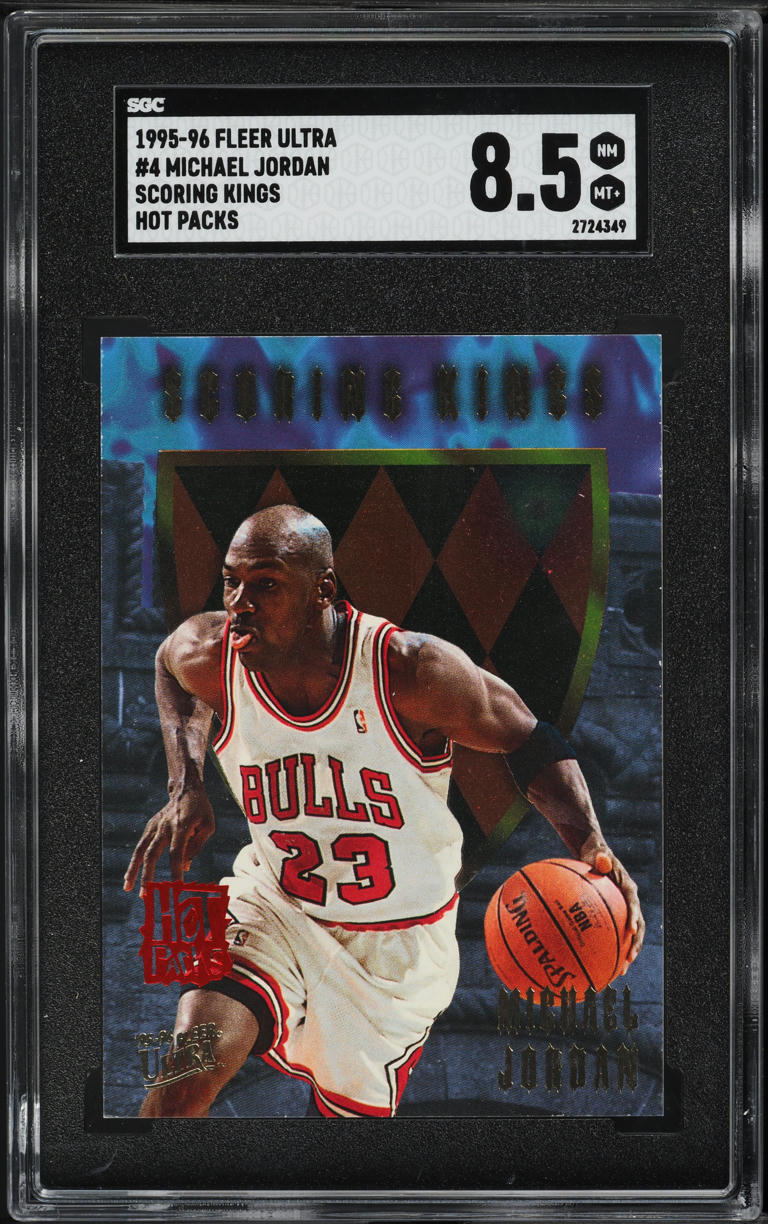 1995 Ultra Scoring Kings Hot Packs Michael Jordan #4 SGC 8.5 NM-MT+ on ...