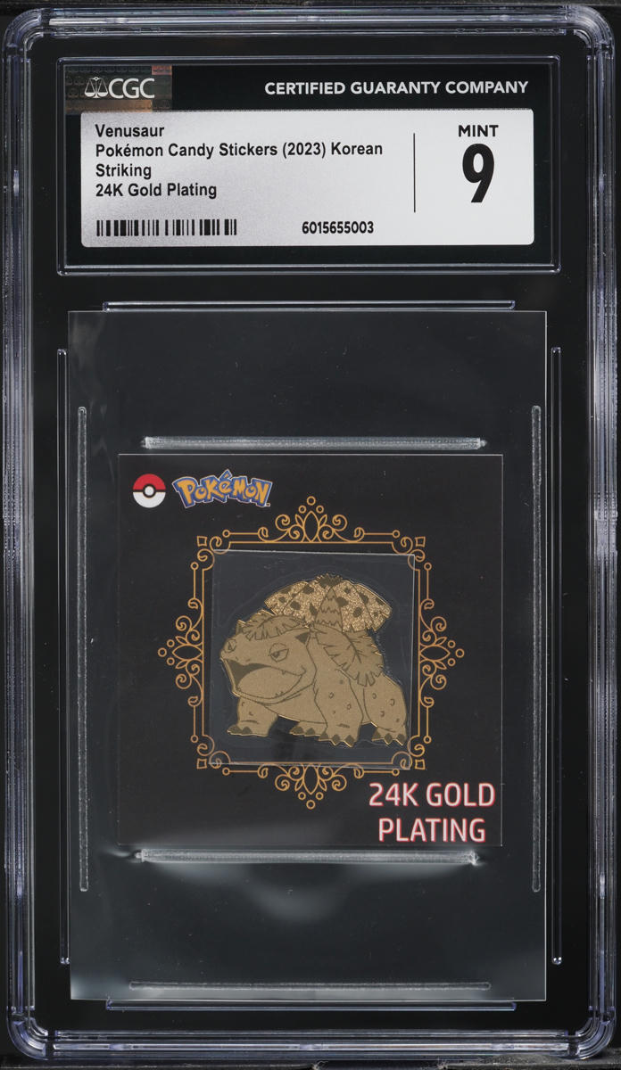 2023 Pokemon Striking Candy Stickers 24K Gold Plating Venusaur CGC 9 ...