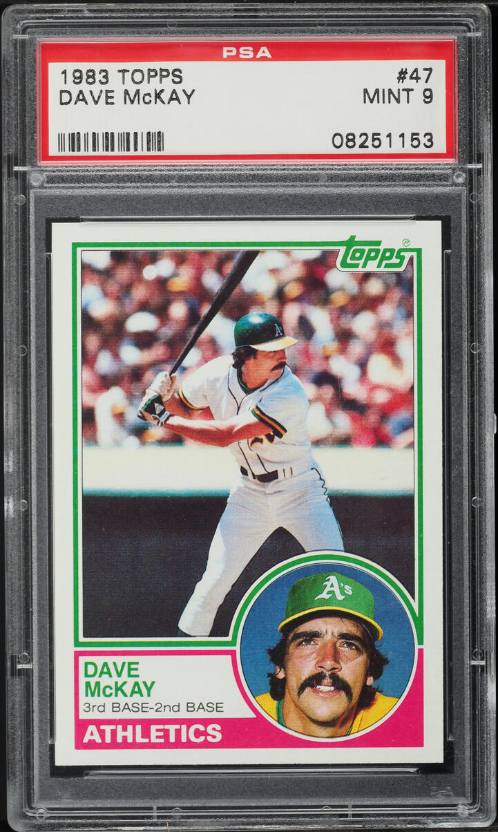 1983 Topps Dave McKay #47 PSA 9 MINT on Fanatics Collect