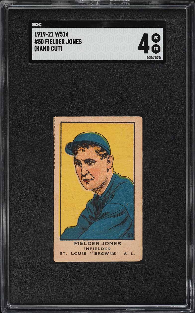 1919 W514 Fielder Jones #50 SGC 4 VGEX on Fanatics Collect