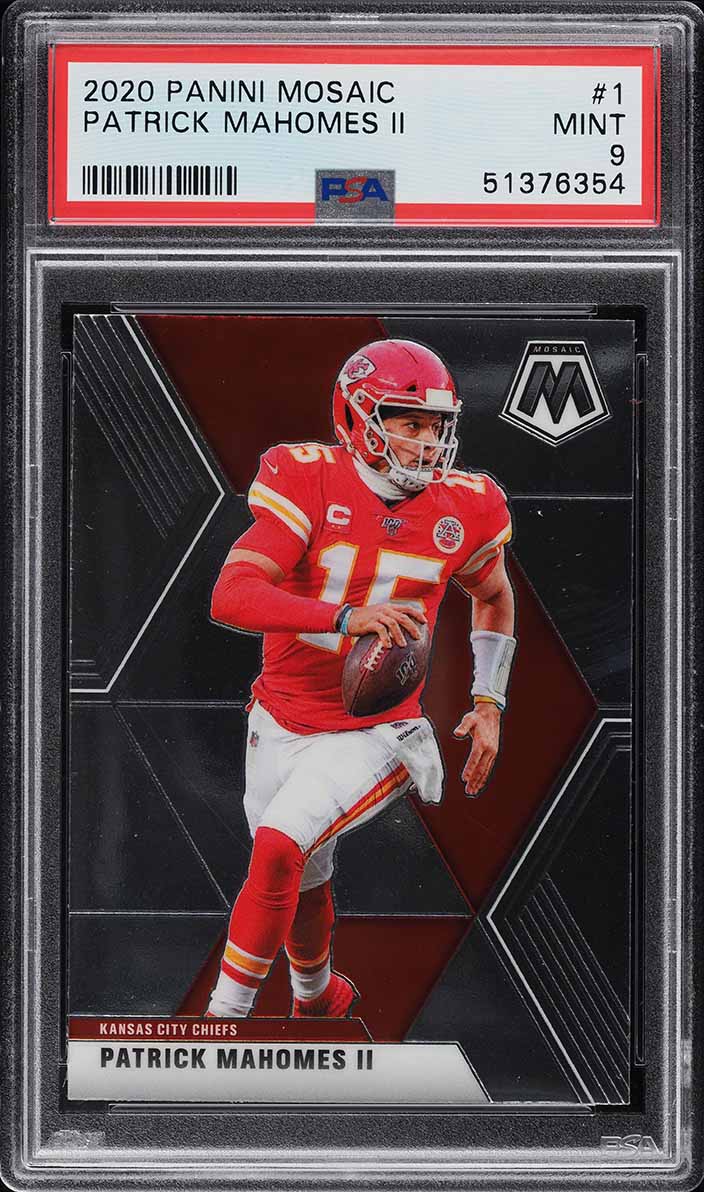 2020 Panini Mosaic Patrick Mahomes II #1 PSA 9 MINT on Fanatics Collect