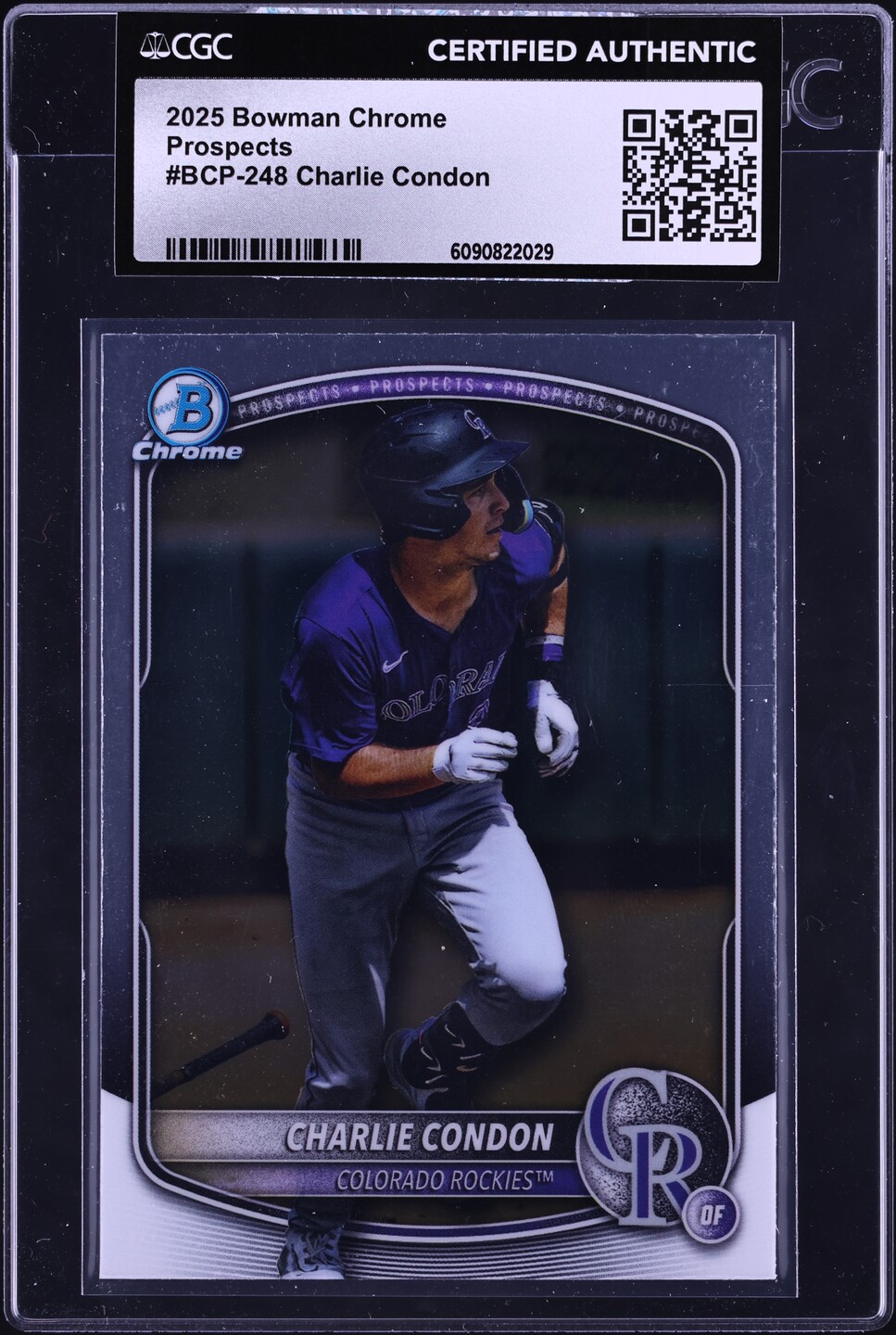 2025 Bowman Chrome Charlie Condon PROSPECT #BCP-248 CGC AUTH on ...