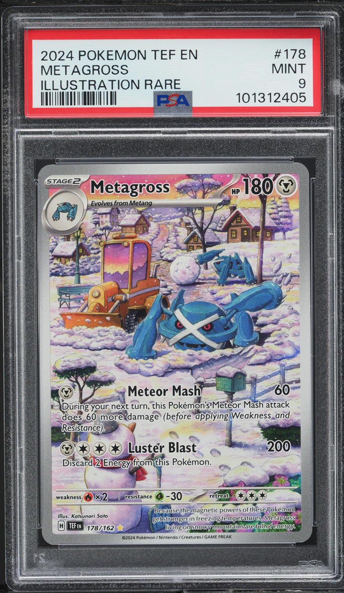 2024 Pokemon Scarlet & Violet Temporal Forces IR Metagross #178 PSA 9 ...