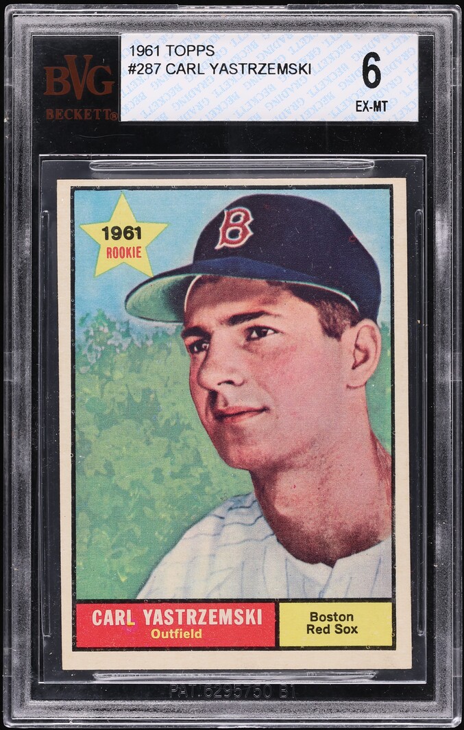 1961 Topps Carl Yastrzemski ROOKIE #287 BVG 6 EXMT on Fanatics Collect