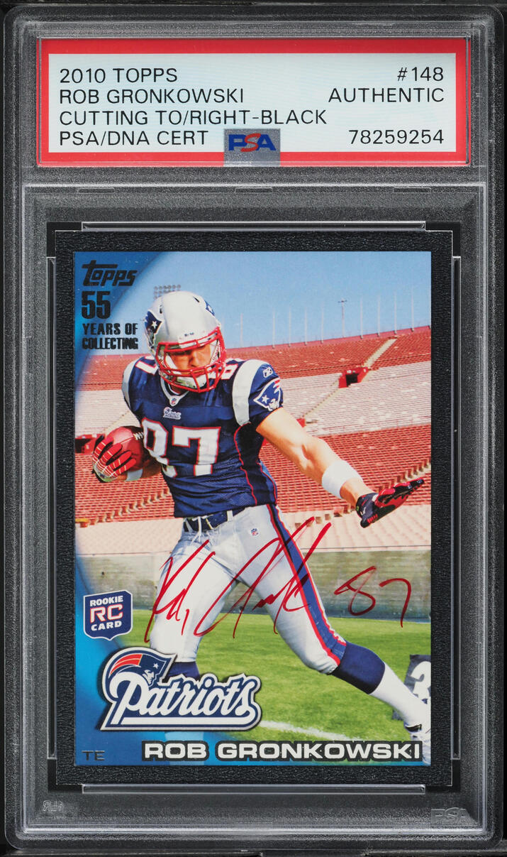 2010 Topps Black Rob Gronkowski ROOKIE AUTO #148 PSA/DNA AUTH on ...