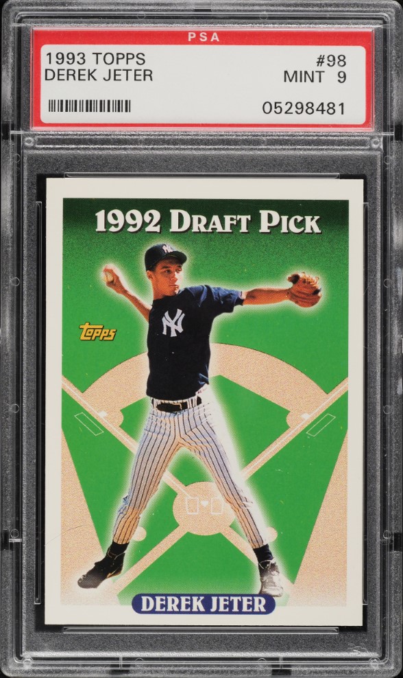 1993 Topps Derek Jeter ROOKIE #98 PSA 9 MINT on Fanatics Collect