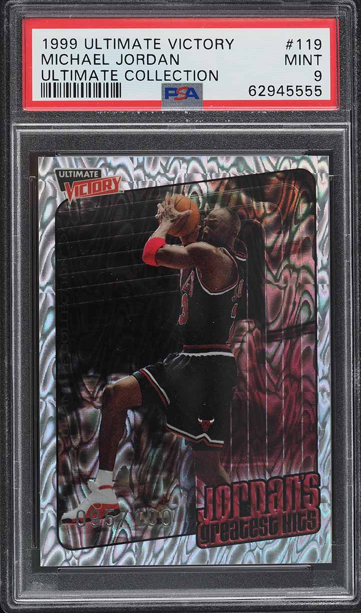 1999 Ultimate Victory Ultimate Collection Michael Jordan /100 #119 PSA ...
