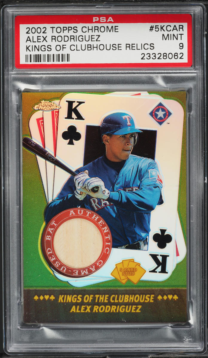 2002 Topps Chrome Kings Of The Clubhouse Relics Alex Rodriguez #5KCAR ...
