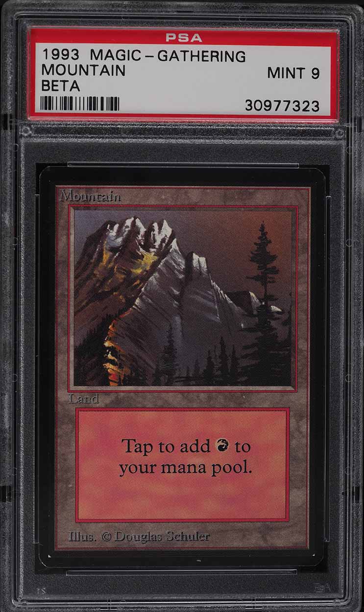 1993 Magic The Gathering MTG Beta Mountain PSA 9 MINT on Fanatics Collect