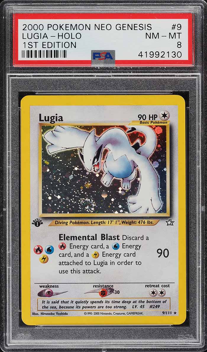 2000 Pokemon Neo Genesis 1st Edition Holo Lugia #9 PSA 8 NM-MT on Fanatics Collect