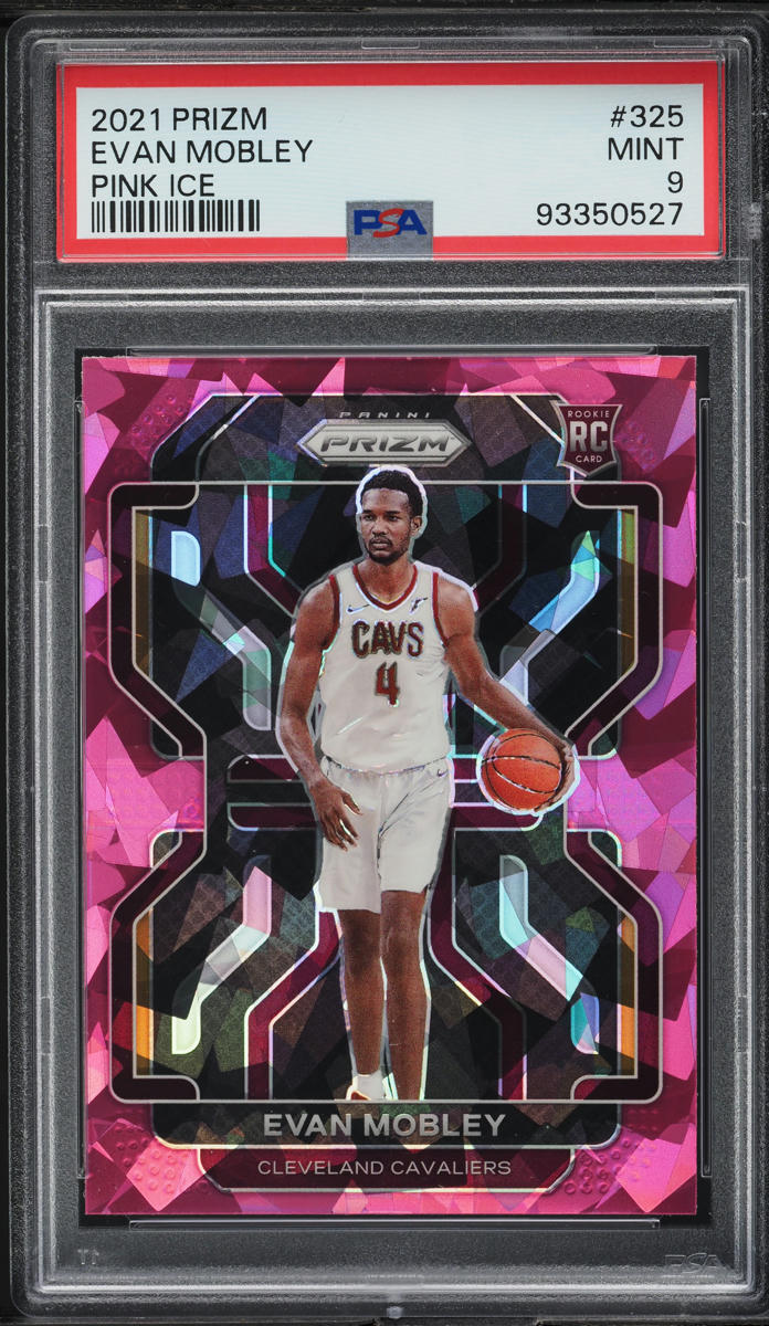 2021 Panini Prizm Pink Ice Evan Mobley ROOKIE #325 PSA 9 MINT on ...
