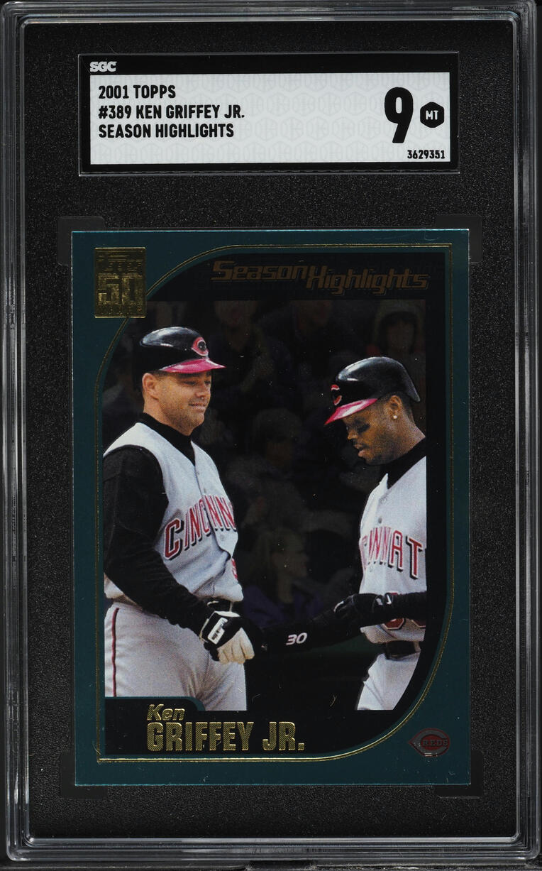 2001 Topps Season Highlights Ken Griffey Jr. #389 SGC 9 MINT on ...