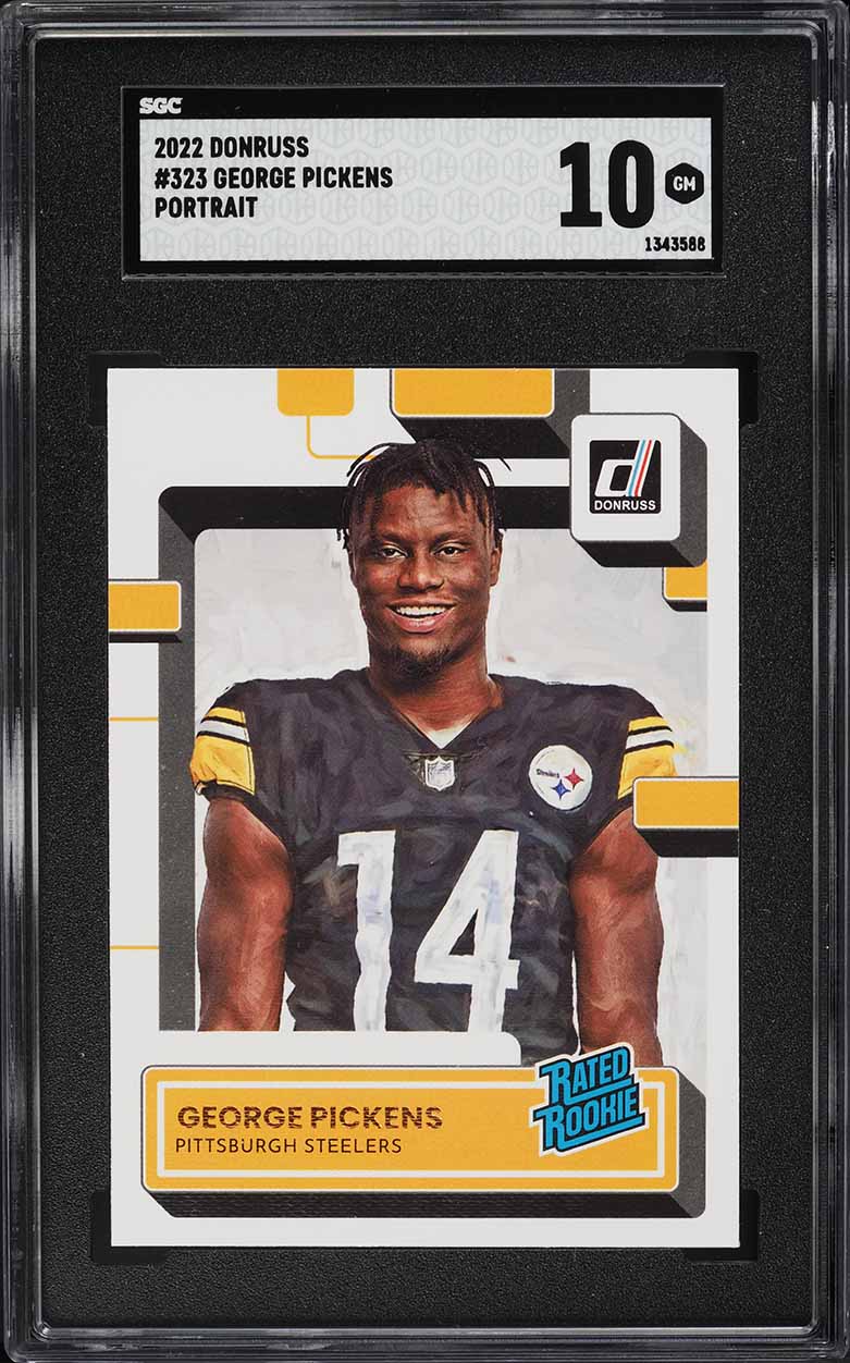 2022 Donruss Portrait George Pickens ROOKIE #323 SGC 10 GEM MINT on ...