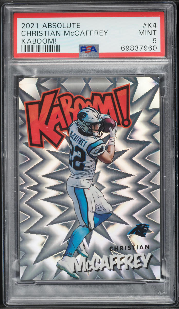 2021 Absolute Kaboom! Christian McCaffrey #K4 PSA 9 MINT on Fanatics Collect