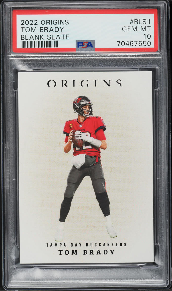 2022 Panini Origins Blank Slate Tom Brady #BLS1 PSA 10 GEM MINT on ...