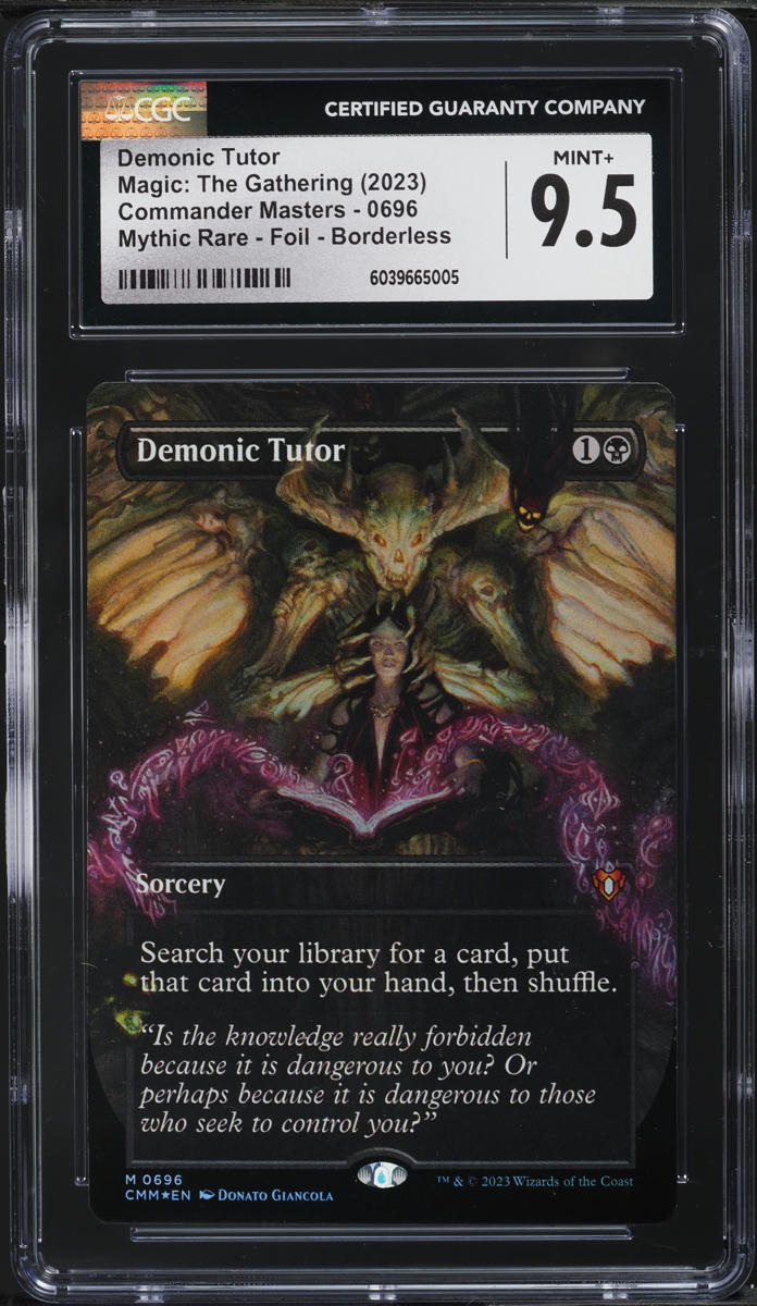 2023 Magic The Gathering Commander Masters Foil Borderless Demonic ...