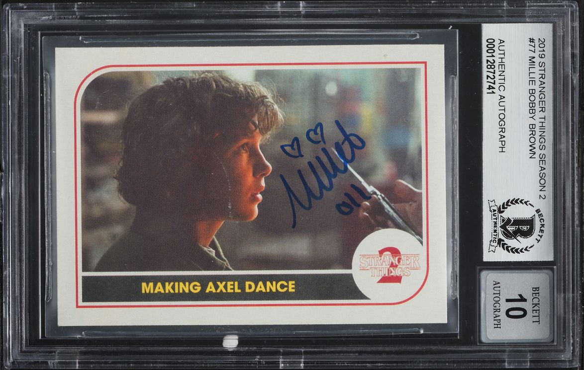 2019 Stranger Things Season 2 Axel Dance Millie Bobby Brown AUTO BAS ...