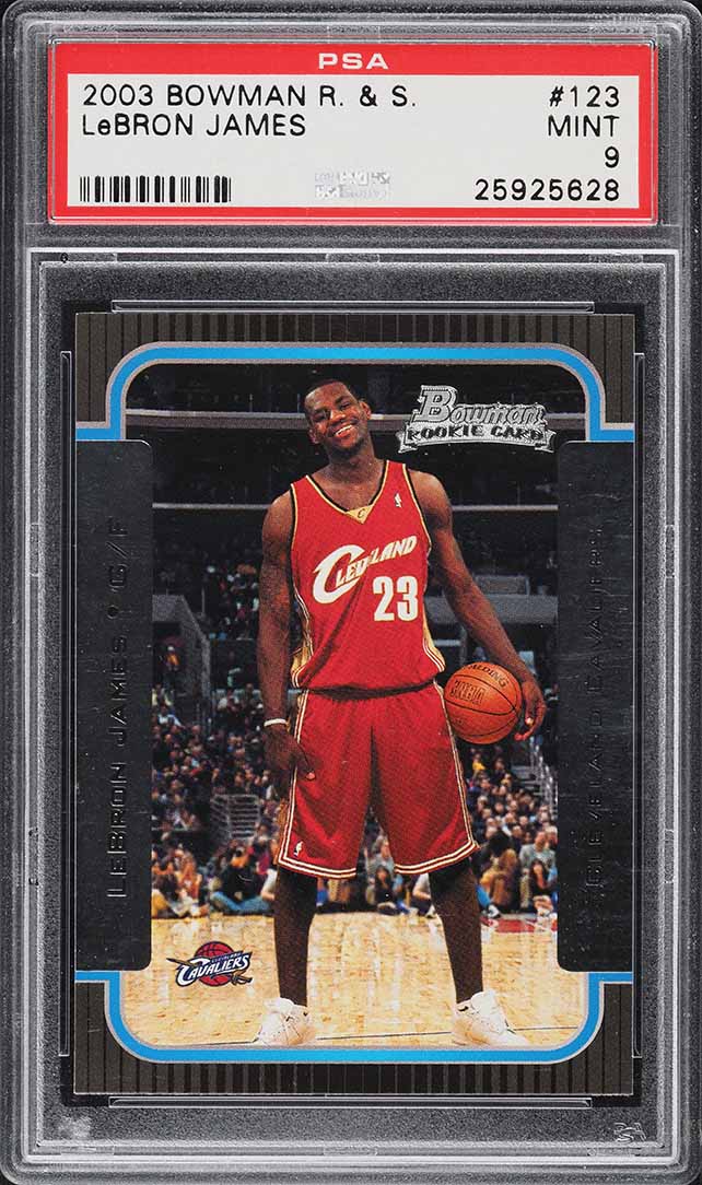 2003 Bowman Rookies & Stars LeBron James ROOKIE #123 PSA 9 MINT on ...