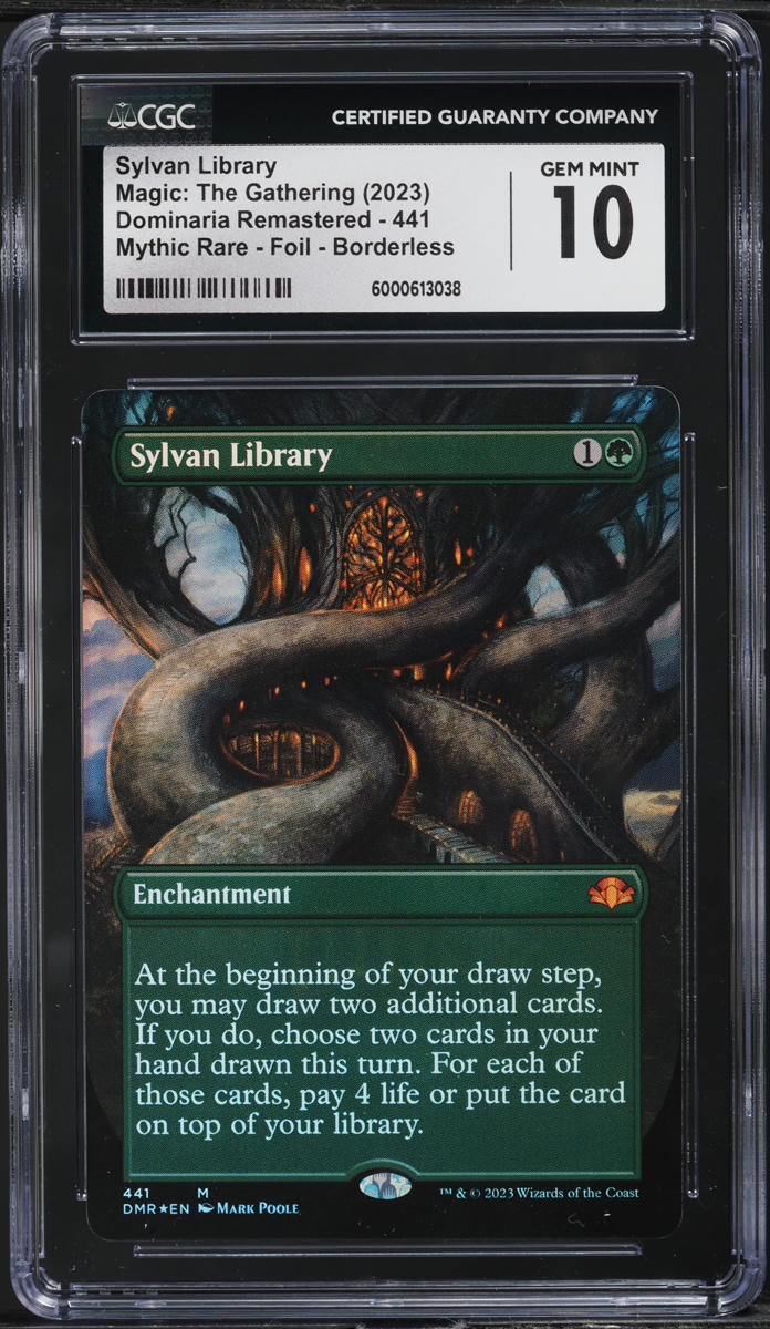 2023 Magic The Gathering Dominaria Remastered Foil Sylvan Library #441 CGC 10 on Fanatics Collect