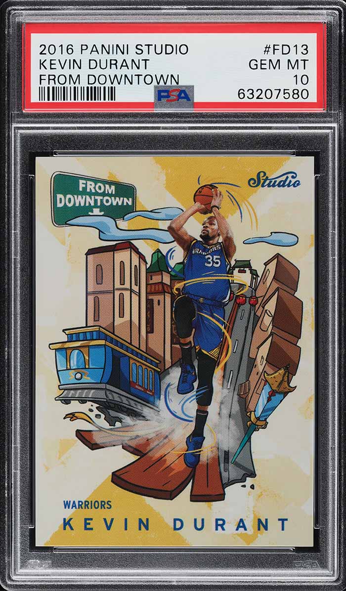 2016 Panini Studio From Downtown Kevin Durant #FD13 PSA 10 GEM MINT on ...
