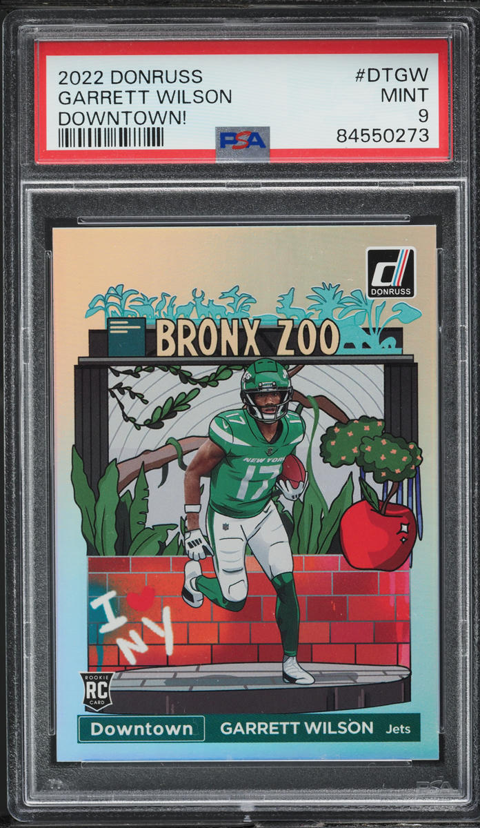 2022 Donruss Downtown Garrett Wilson ROOKIE #DTGW PSA 9 MINT on ...