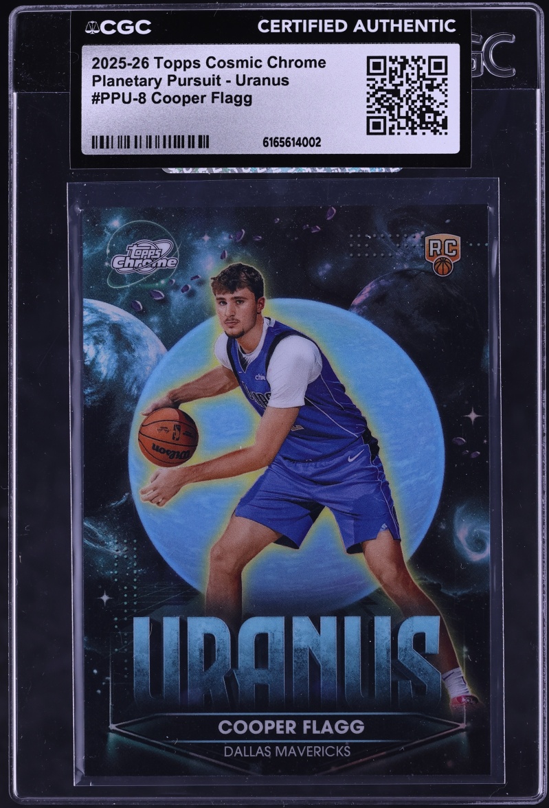 2025 Topps Chrome Cosmic Planetary Pursuit Uranus Cooper Flagg ROOKIE # ...