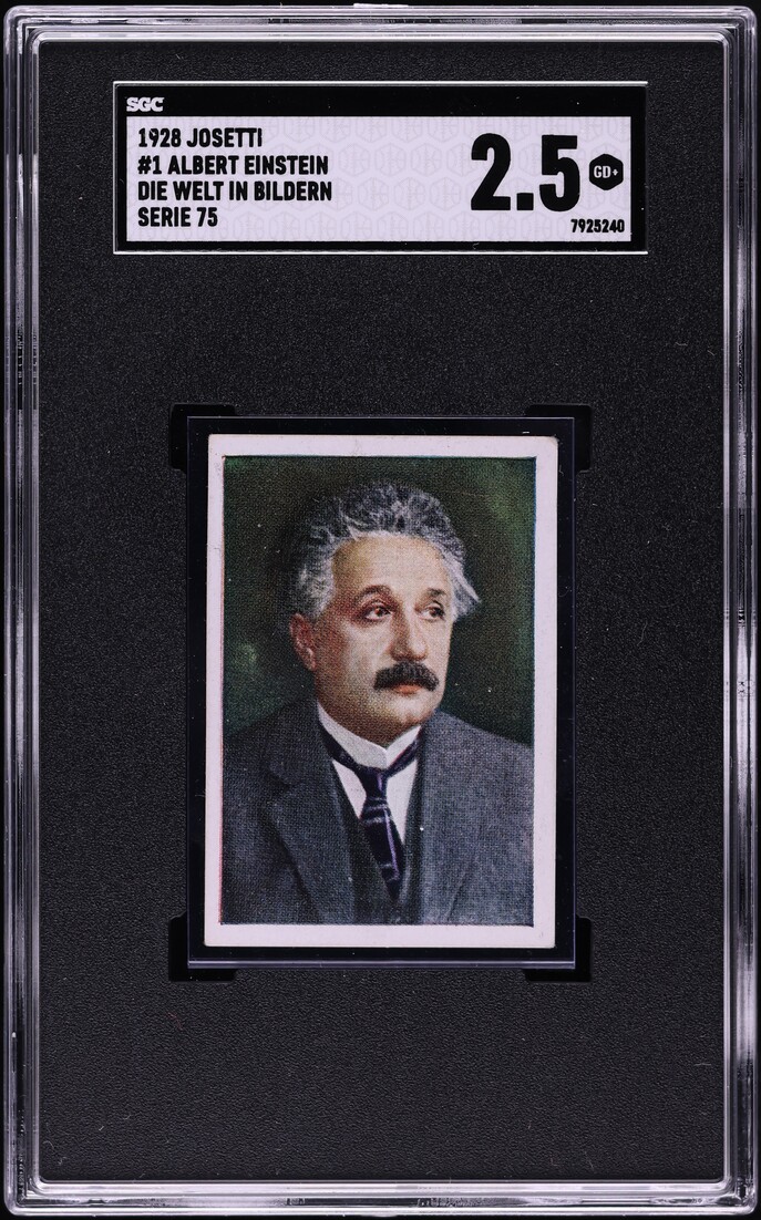 1928 Josetti Die Welt In Bildern Serie 75 Albert Einstein #1 SGC 2.5 ...