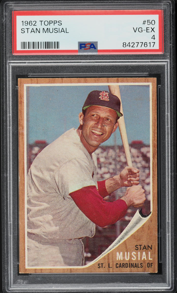 1962 Topps Stan Musial #50 PSA 4 VGEX on Fanatics Collect