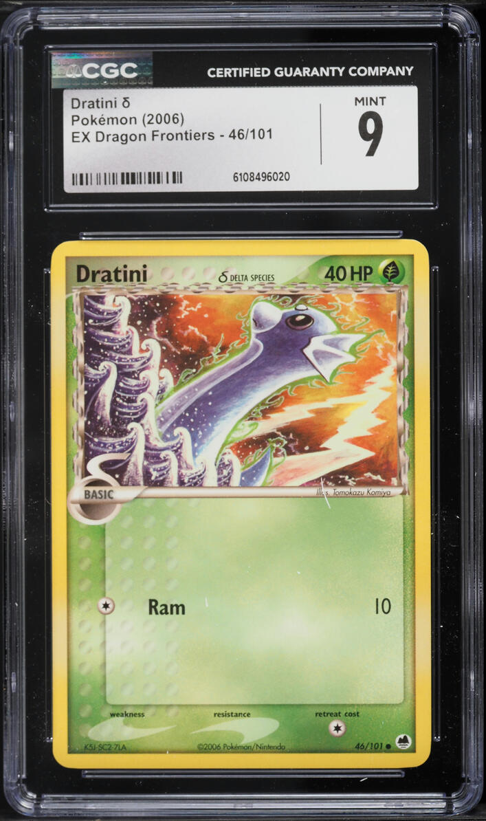 2006 Pokemon EX Dragon Frontiers Dratini #46 CGC 9 MINT on Fanatics Collect