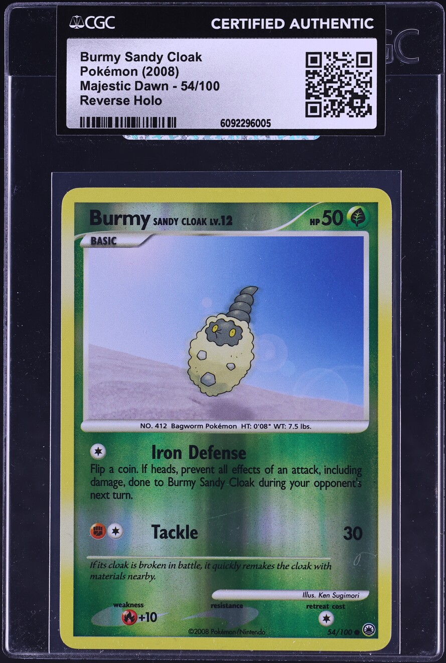 2008 Pokemon Diamond & Pearl Majestic Dawn Reverse Holo Burmy Sandy ...