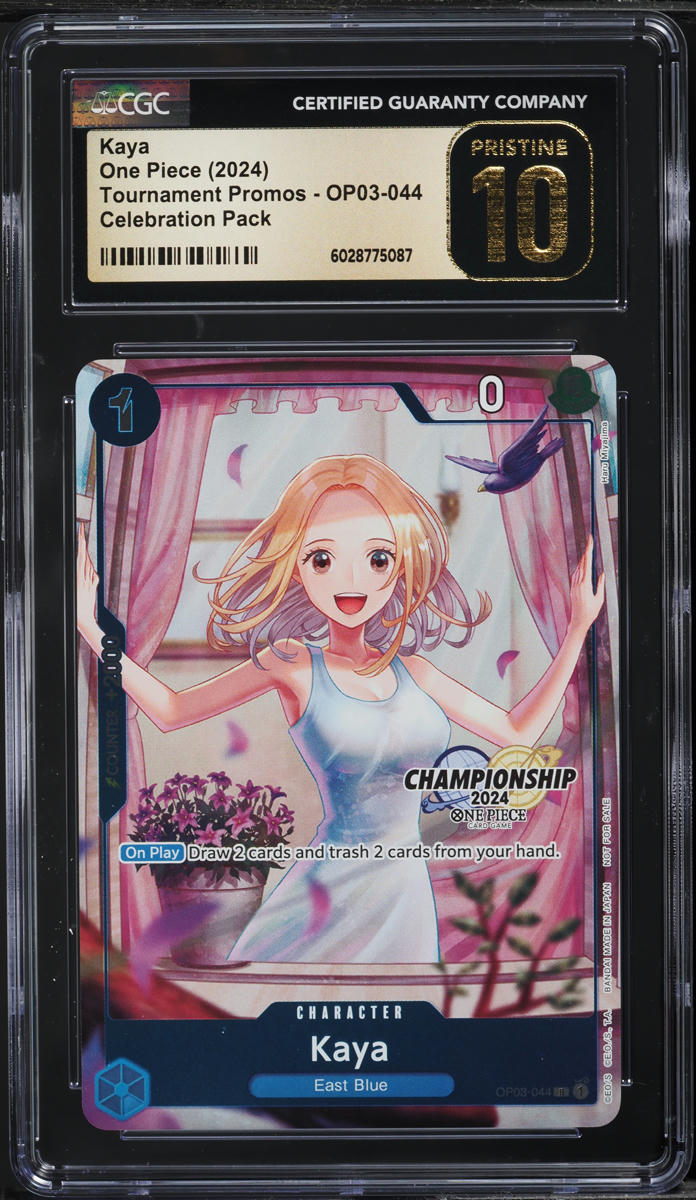 2024 One Piece Tournament Promo Celebration Pack Kaya #OP03-044 CGC 10 ...