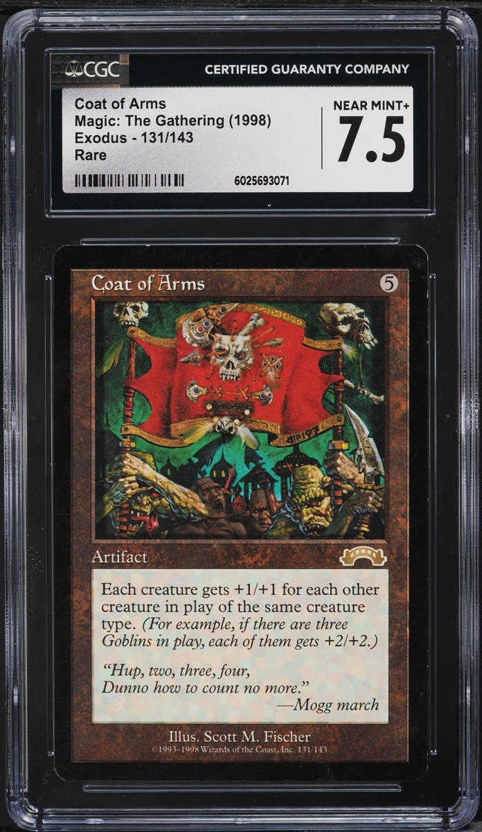 1998 Magic The Gathering MTG Exodus Coat Of Arms #131 CGC 7.5 NRMT+ on Fanatics Collect