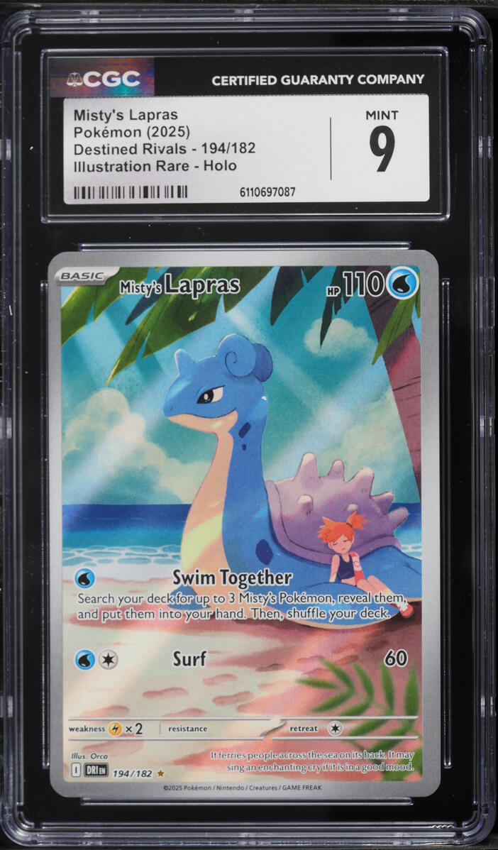2025 Pokemon Scarlet & Violet Destined Rivals IR Misty's Lapras #194 ...